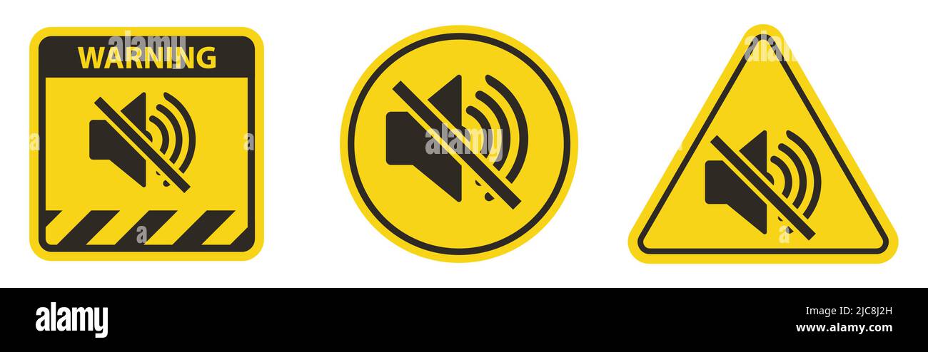Do not make a loud noise. No speaker. No sound icon Stock Vector Image ...
