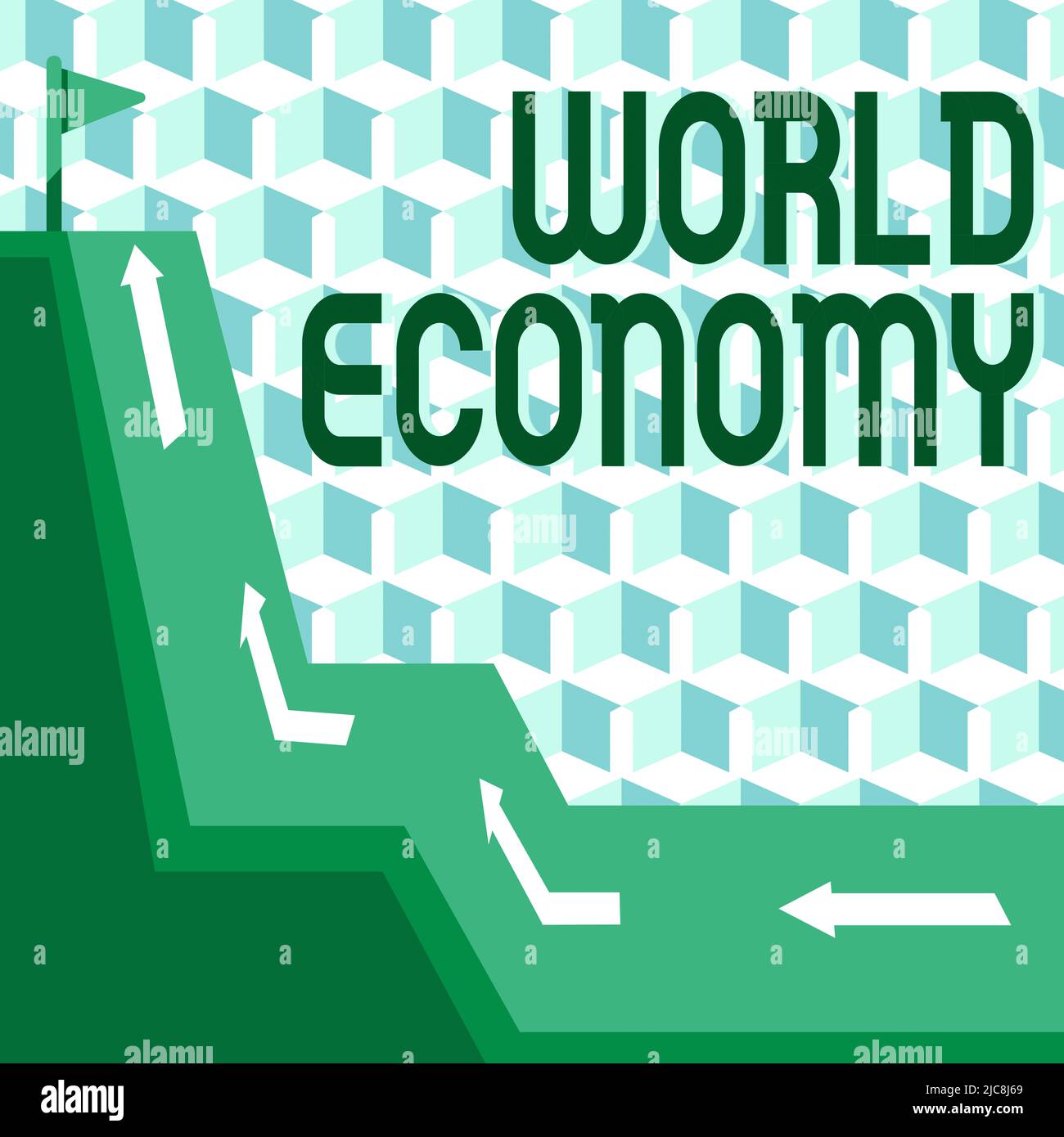 Sign displaying World Economy. Business idea Global Worldwide ...