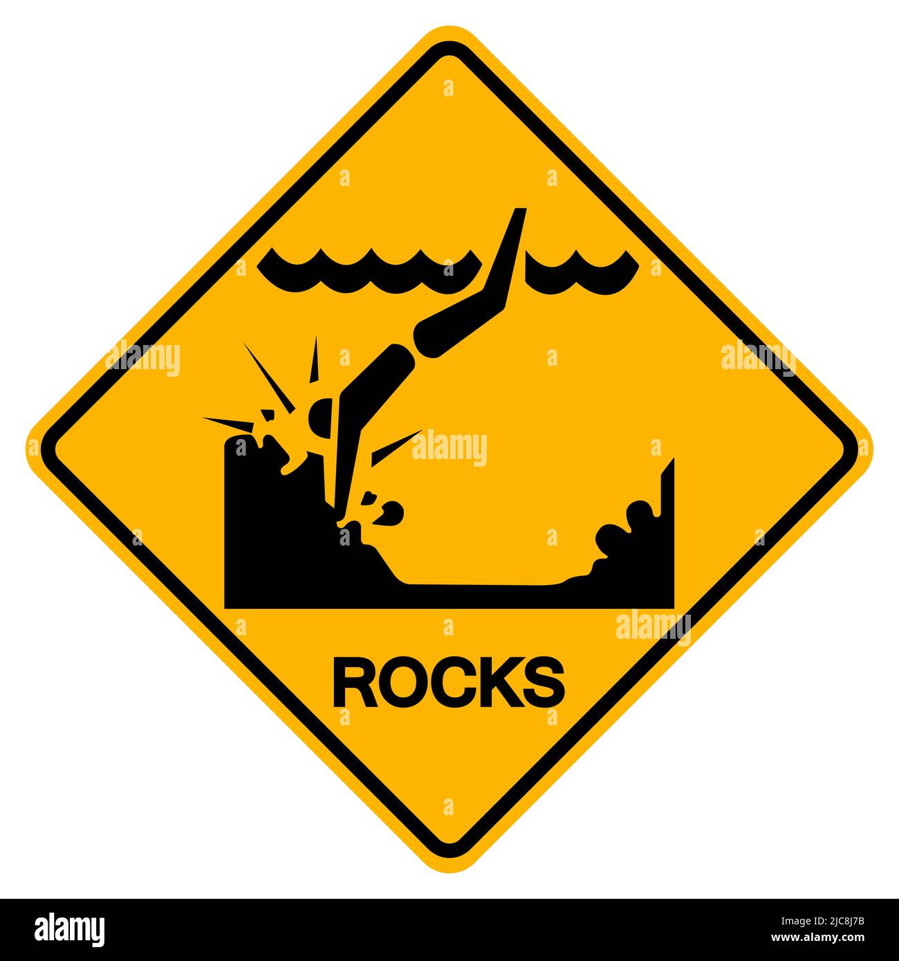 Rocks beach sea Stock Vector Images - Alamy