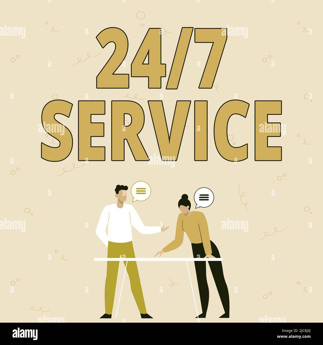 Inspiration showing sign 24 Or 7 Service. Internet Concept Always ...