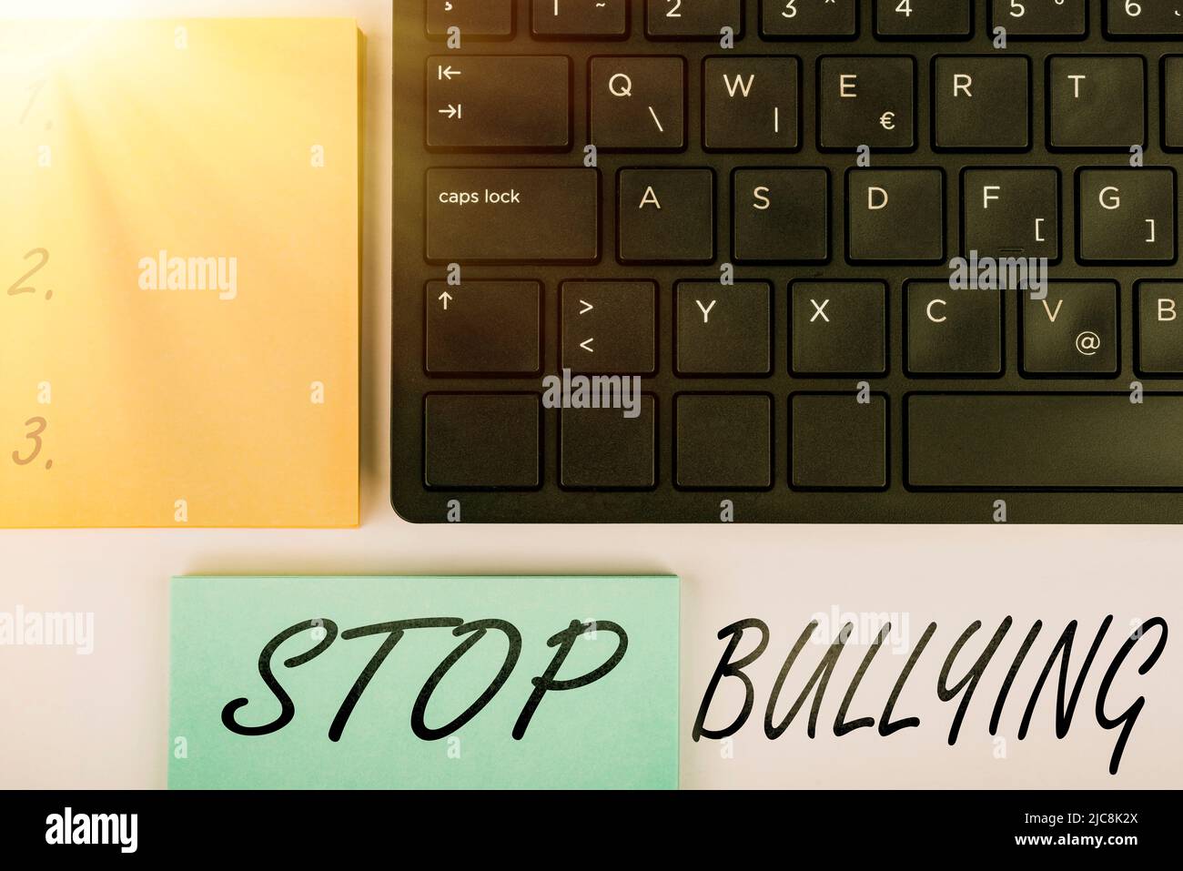 Conceptual caption Stop Bullying. Word for Fight and Eliminate this ...