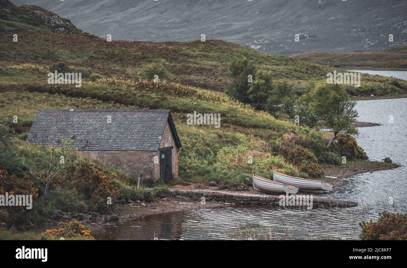 The Boat Bothy Stock Photo - Alamy