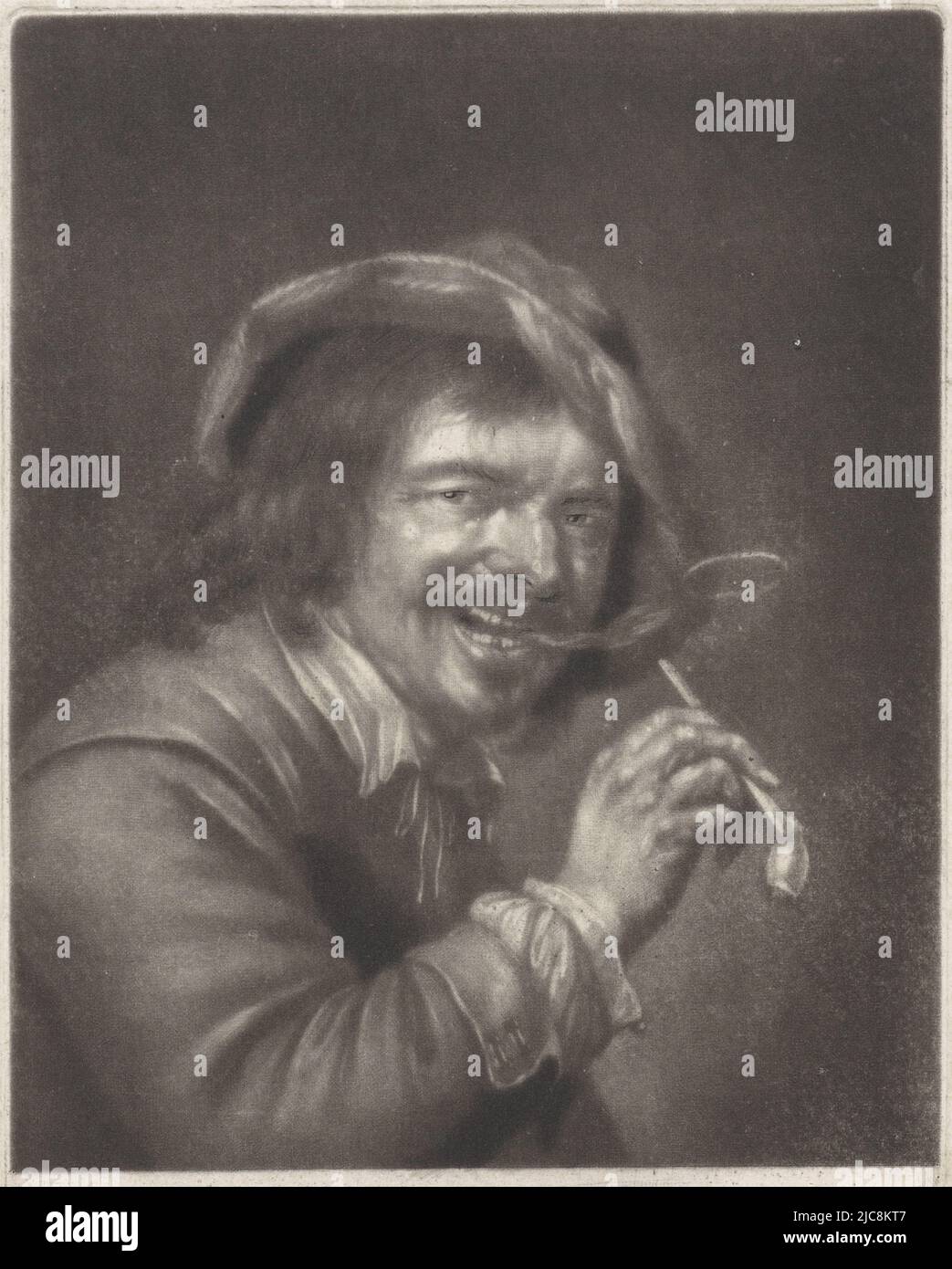 The Sense of Smell. A man smokes a pipe and blows out a ring of smoke ...