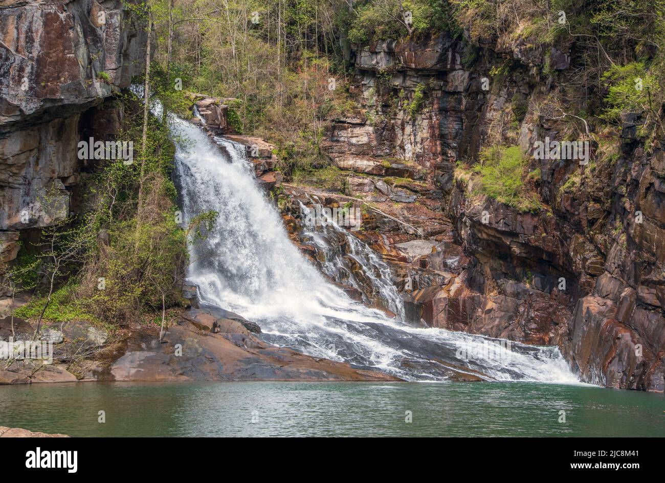 Hurricane Falls in Tallullah Gorge State park, Georgia Stock Photo - Alamy
