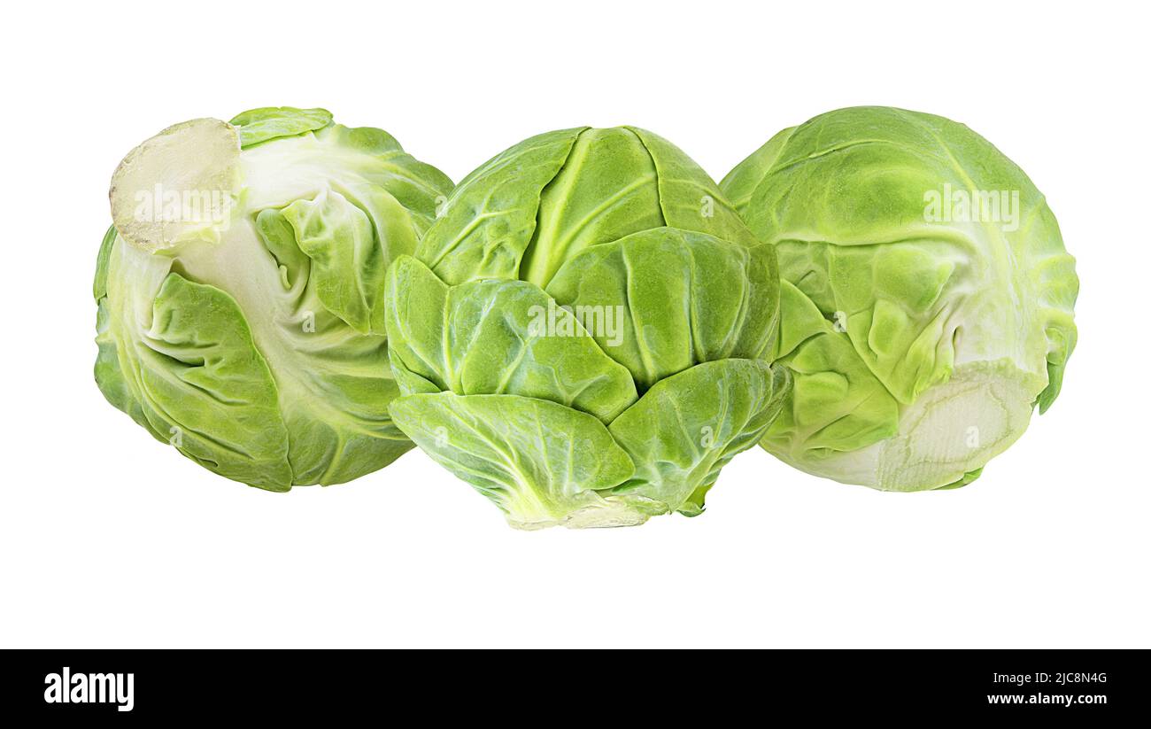 Fresh brussels sprouts isolated on white background Stock Photo - Alamy