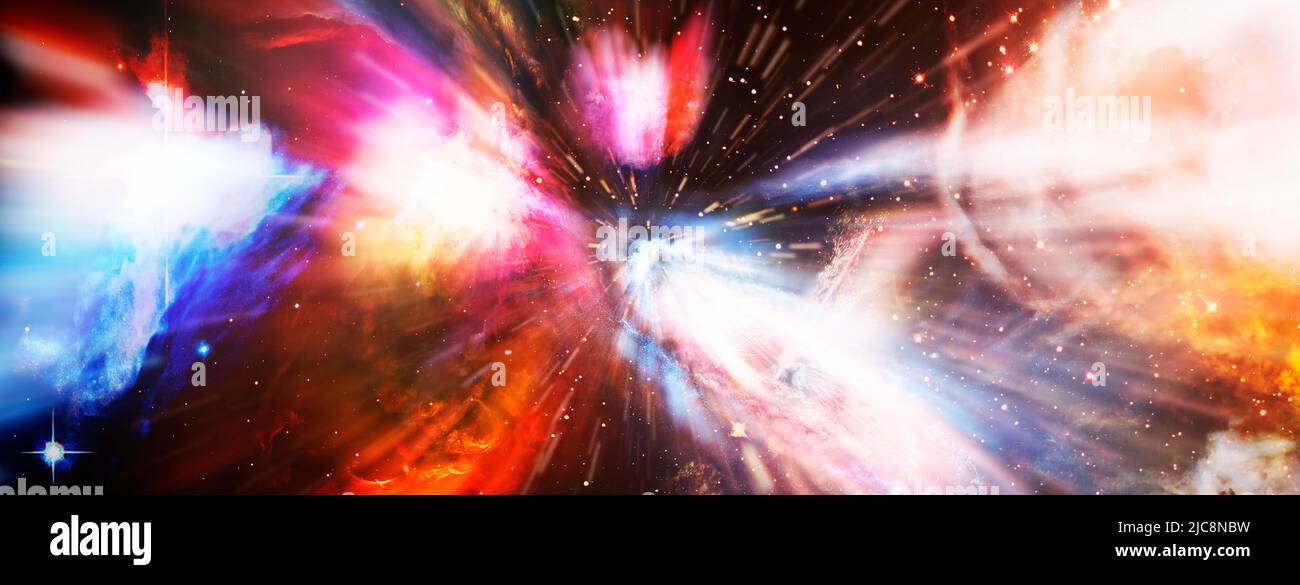 Incredibly beautiful galaxy in outer space. Nebula night starry sky in ...