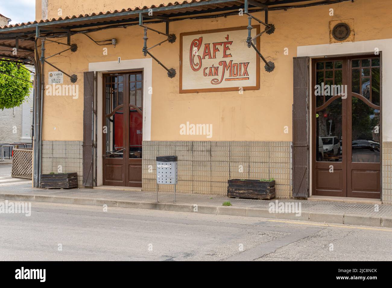 Felanitx, Spain; may 27 2022: Main facade of the famous cafeteria Cafe ...