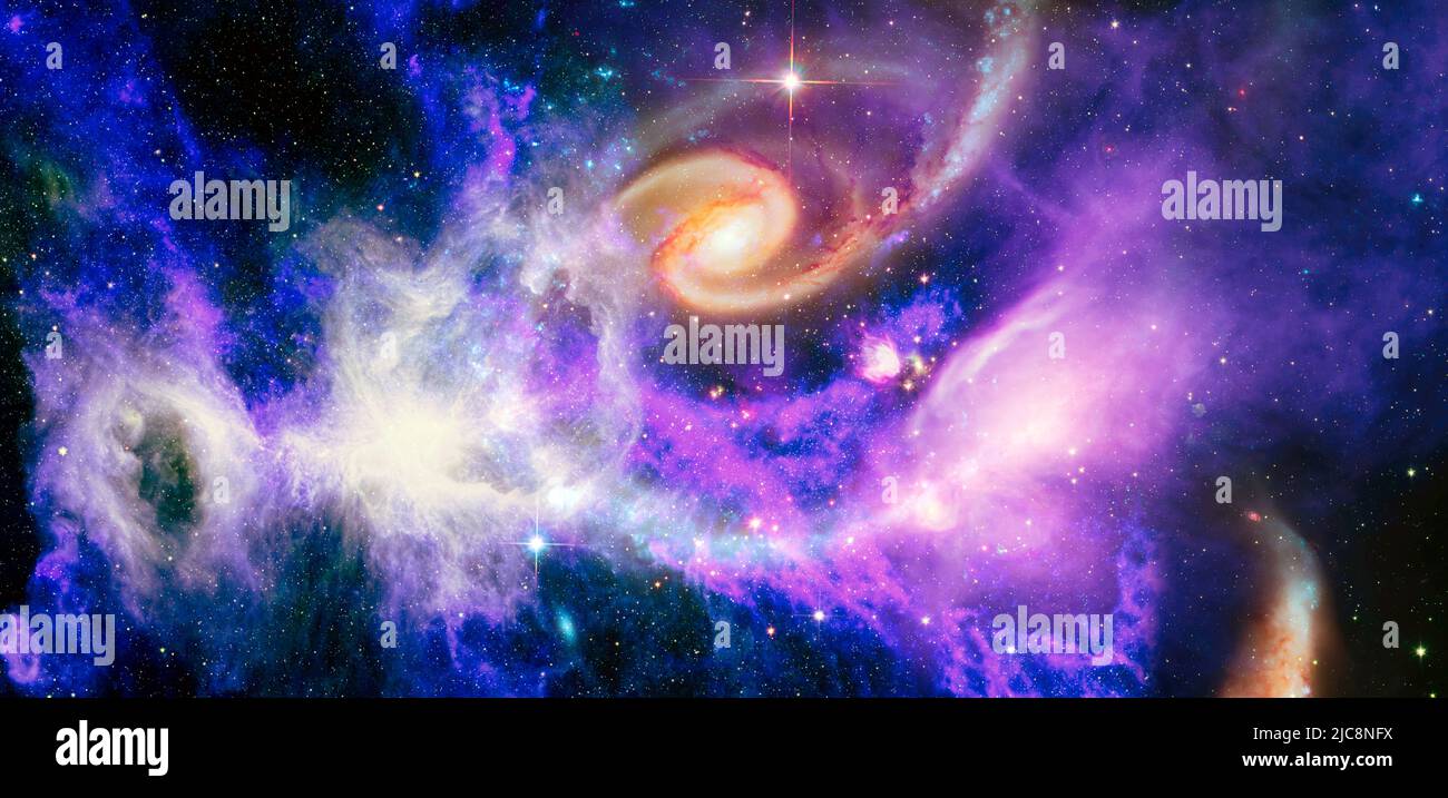 star particle motion on black background, starlight nebula in galaxy at ...