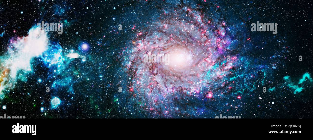 star particle motion on black background, starlight nebula in galaxy at ...