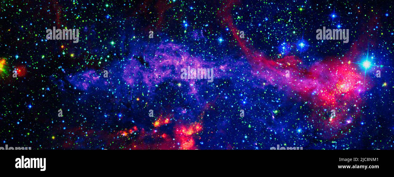 star particle motion on black background, starlight nebula in galaxy at ...