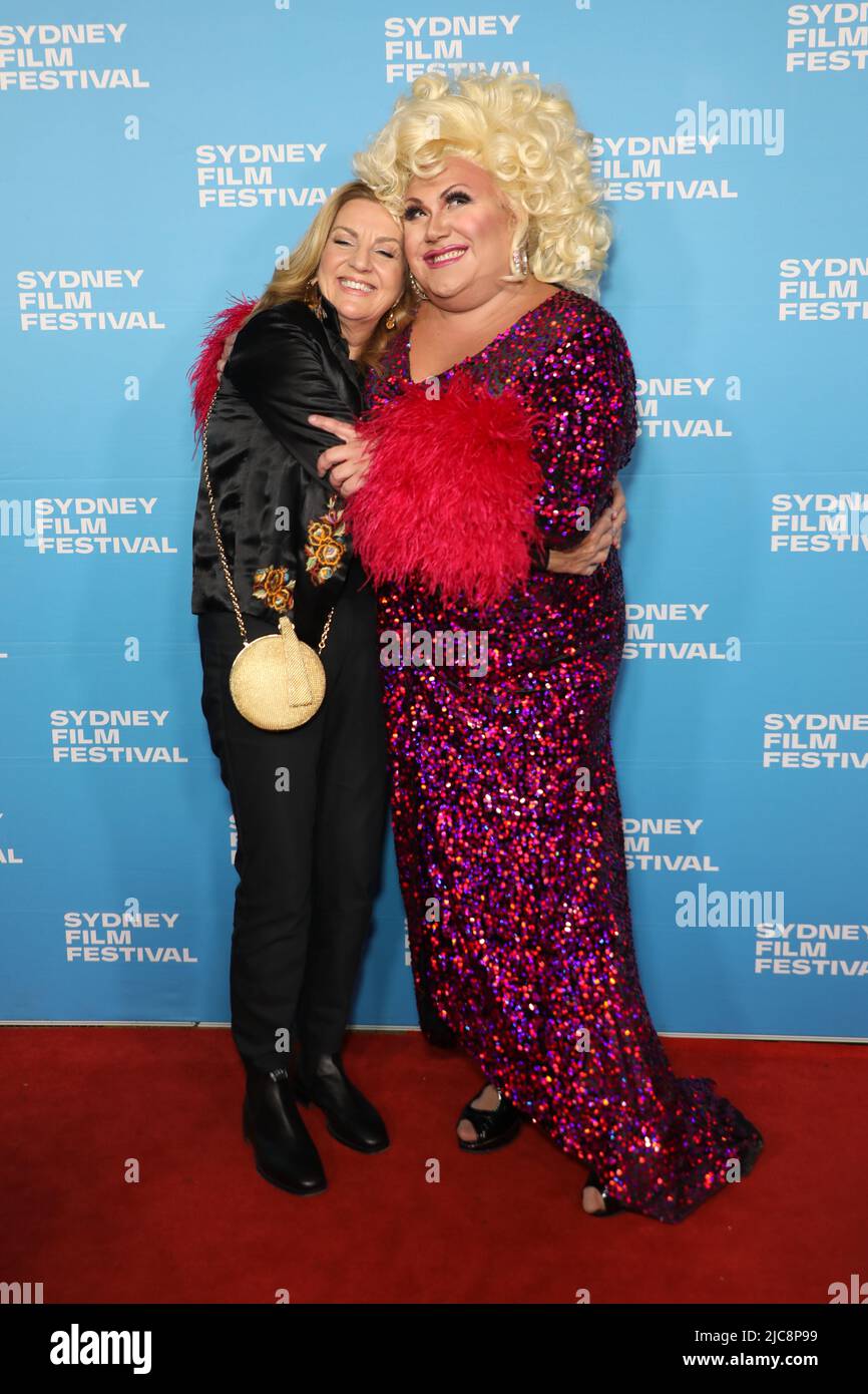 Sydney, Australia. 11th June 2022. Cast members Jean Kittson and Trevor ...