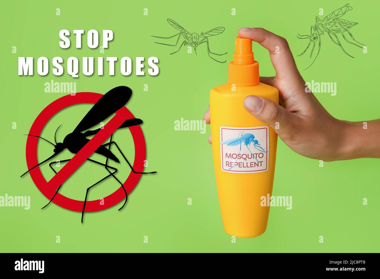 Mosquito kill hand hi-res stock photography and images - Alamy