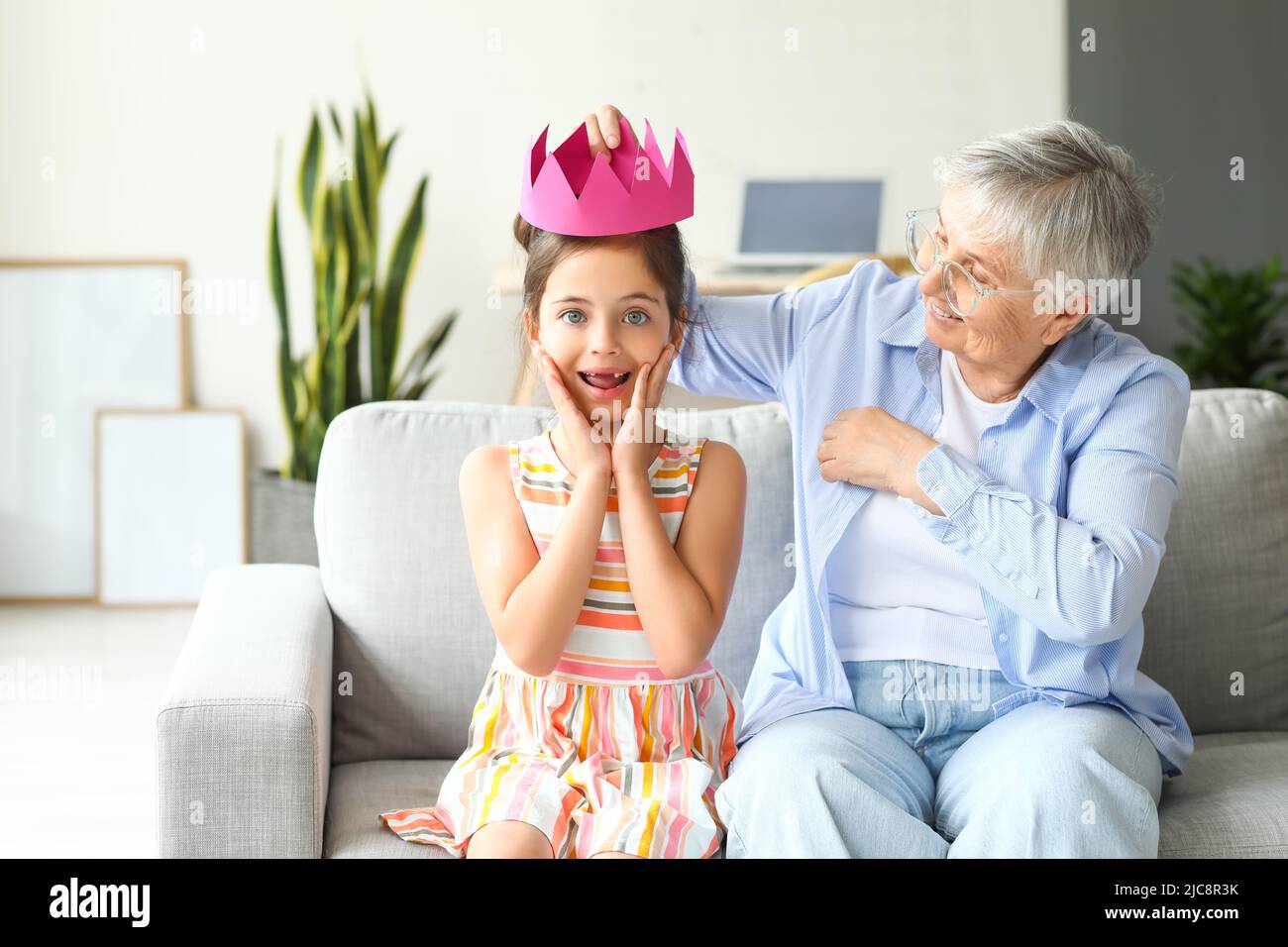 Granny with her princess hi-res stock photography and images - Alamy