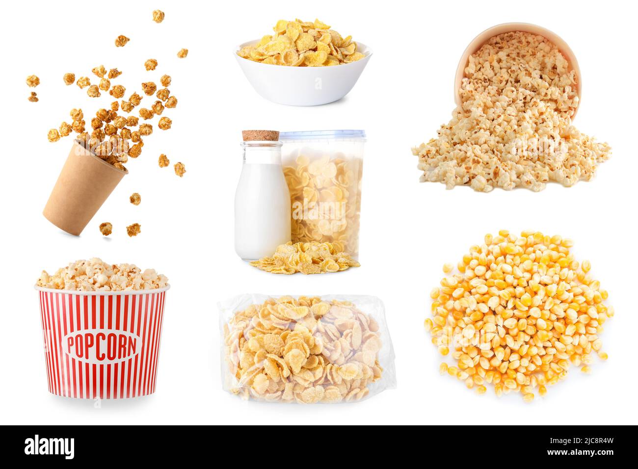 Salted corn grains Cut Out Stock Images & Pictures - Alamy