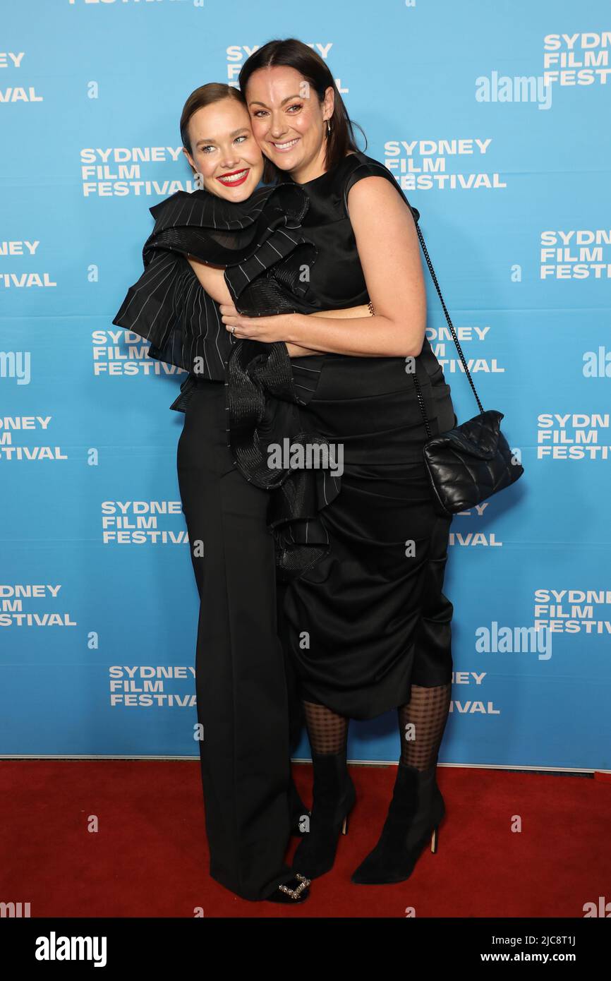 Sydney, Australia. 11th June 2022. Cast members Krew Boylan and Celeste ...