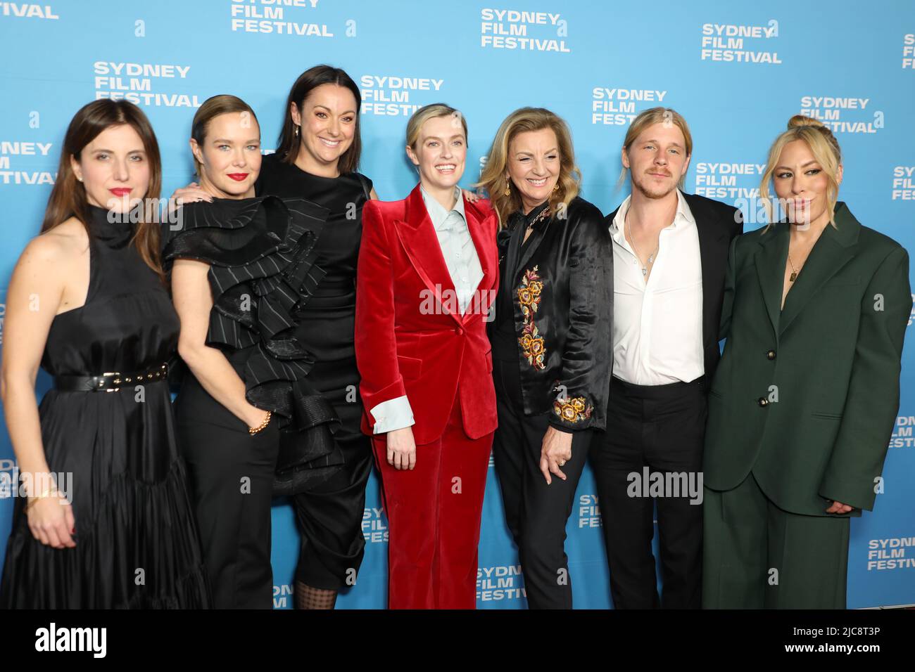 Sydney, Australia. 11th June 2022. Cast and crew from the film arrive ...