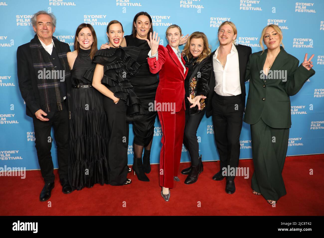 Sydney, Australia. 11th June 2022. Cast and crew from the film arrive ...