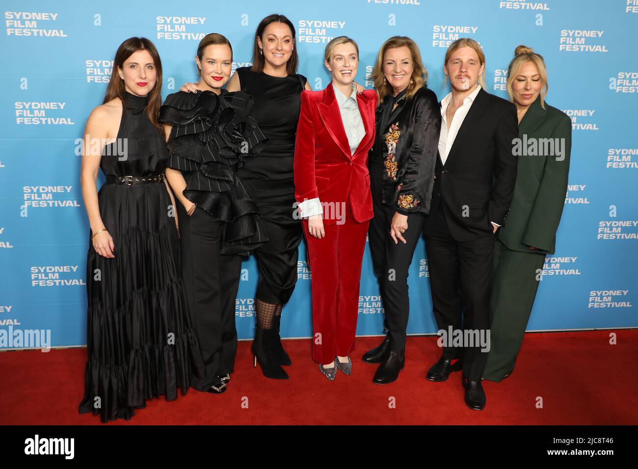 Sydney, Australia. 11th June 2022. Cast and crew from the film arrive ...