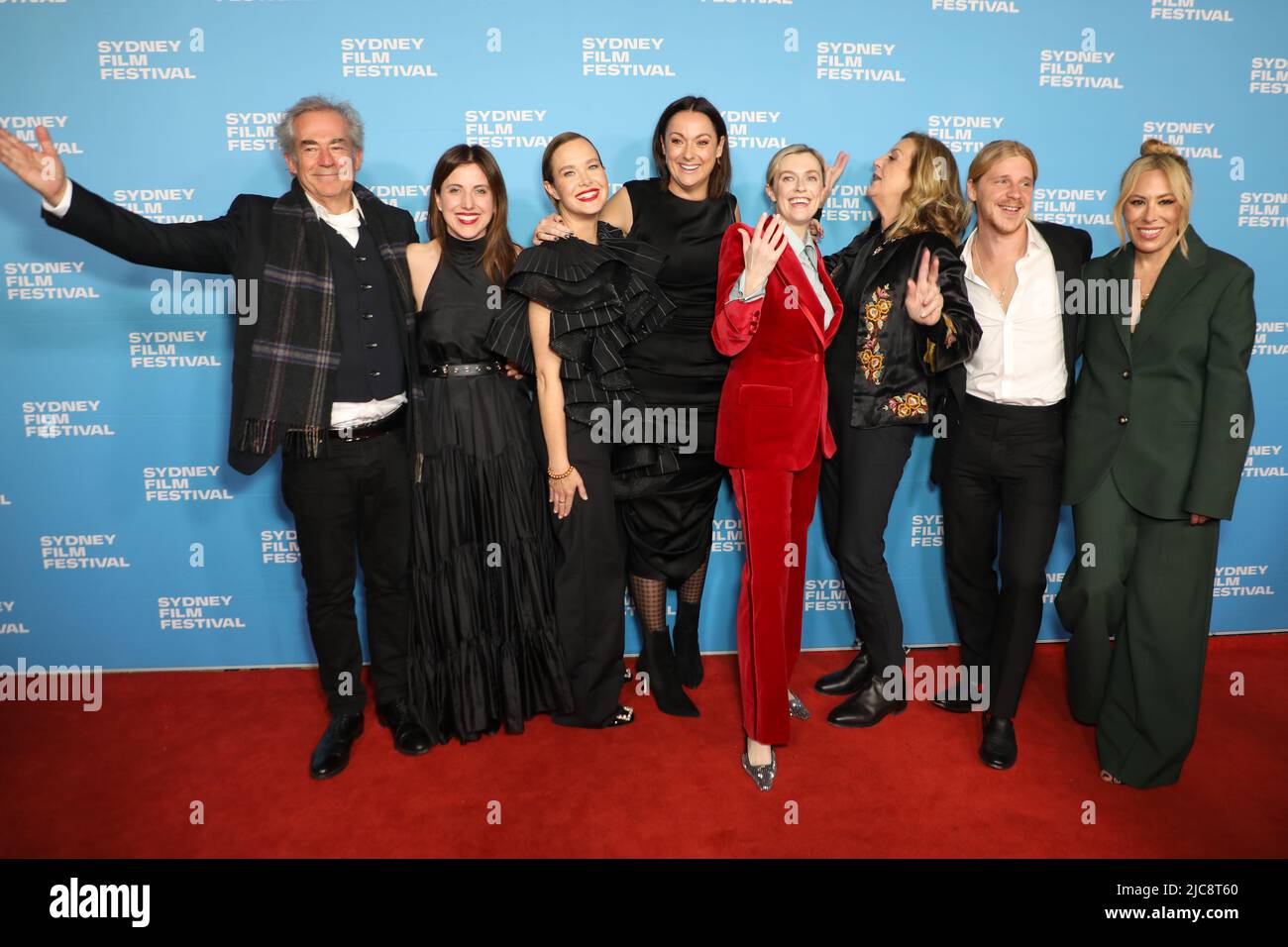 Sydney, Australia. 11th June 2022. Cast and crew from the film arrive ...