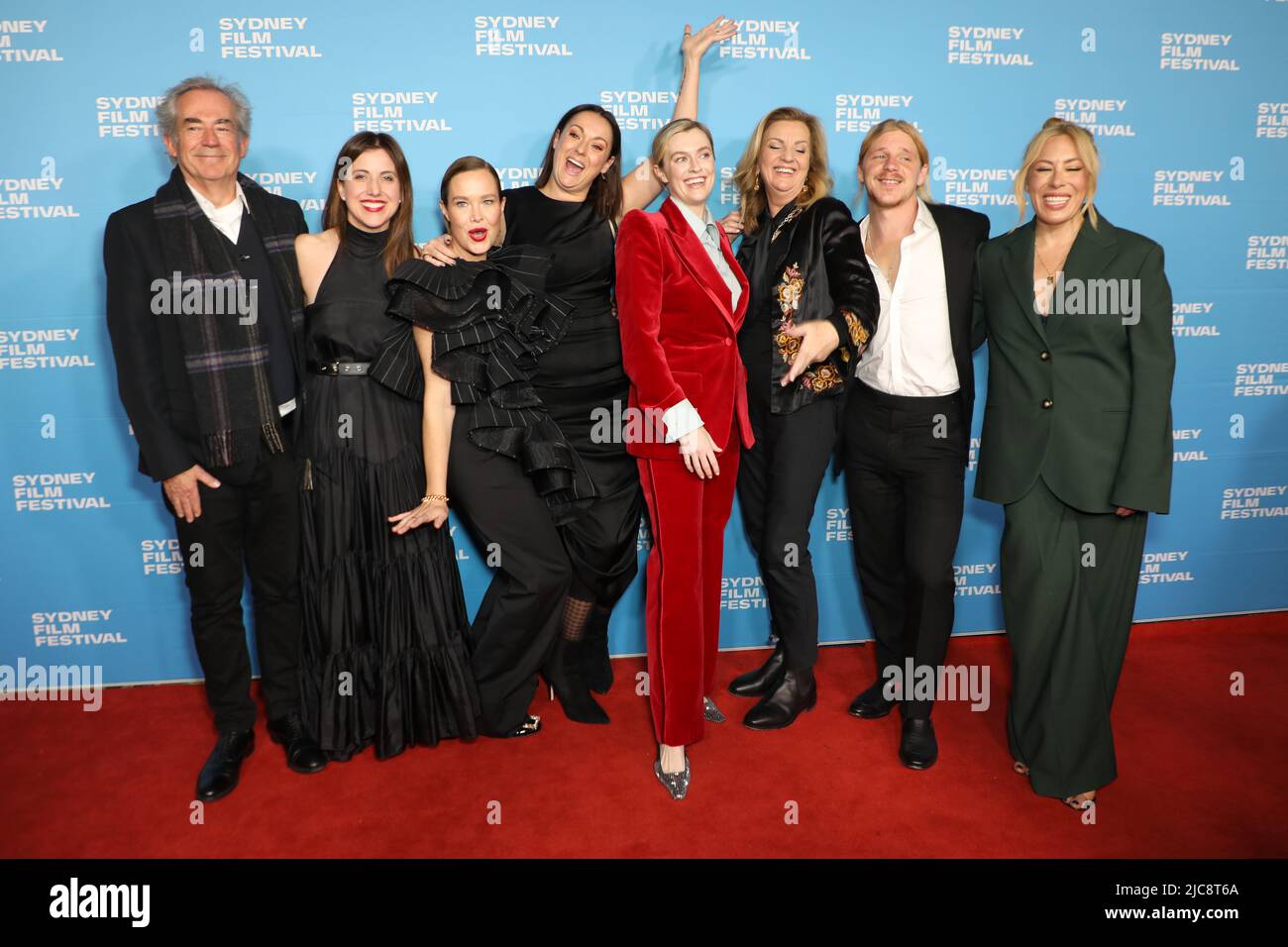 Sydney, Australia. 11th June 2022. Cast and crew from the film arrive ...