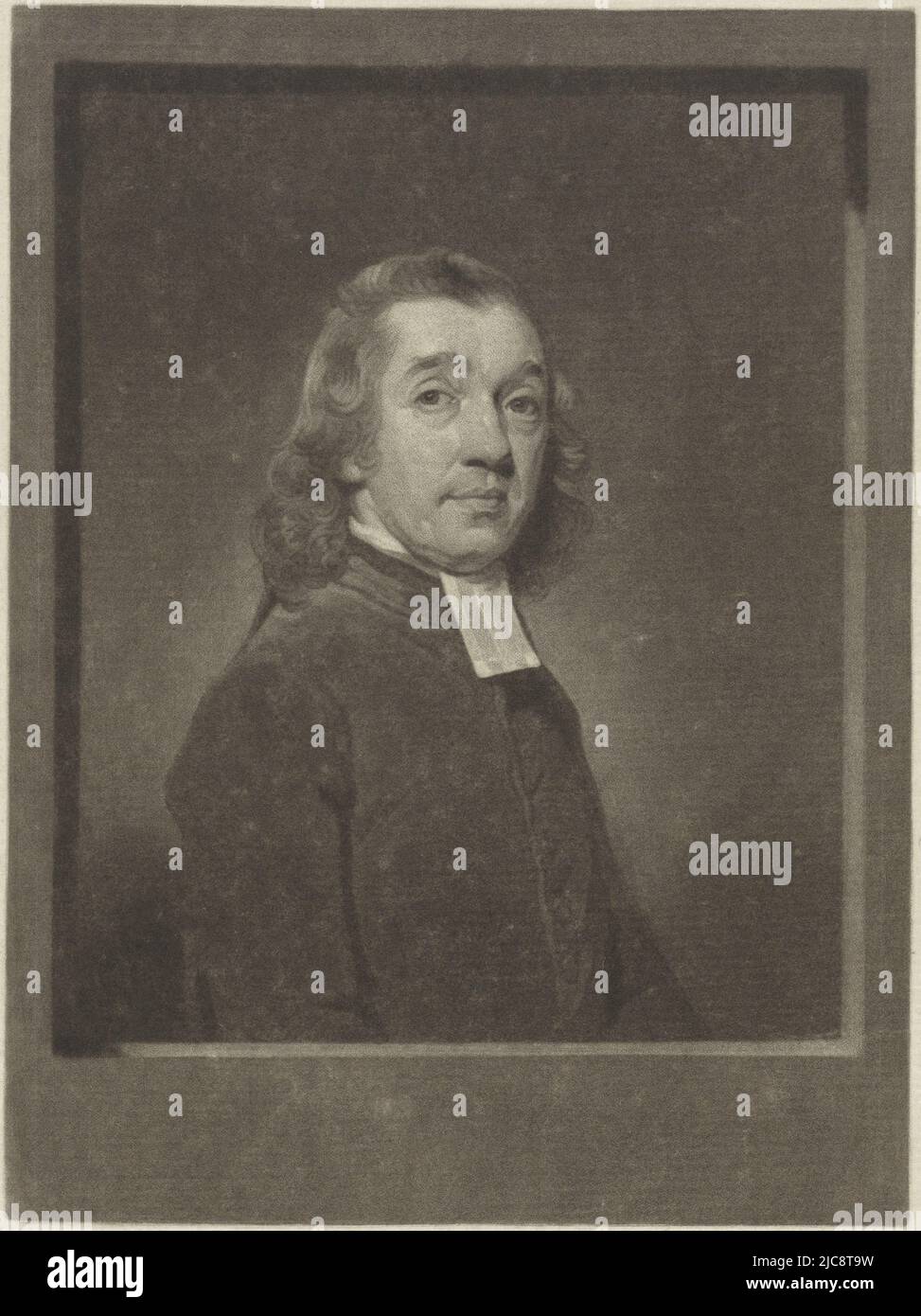 Portrait of the poet and preacher Matthias Jorissen, print maker ...