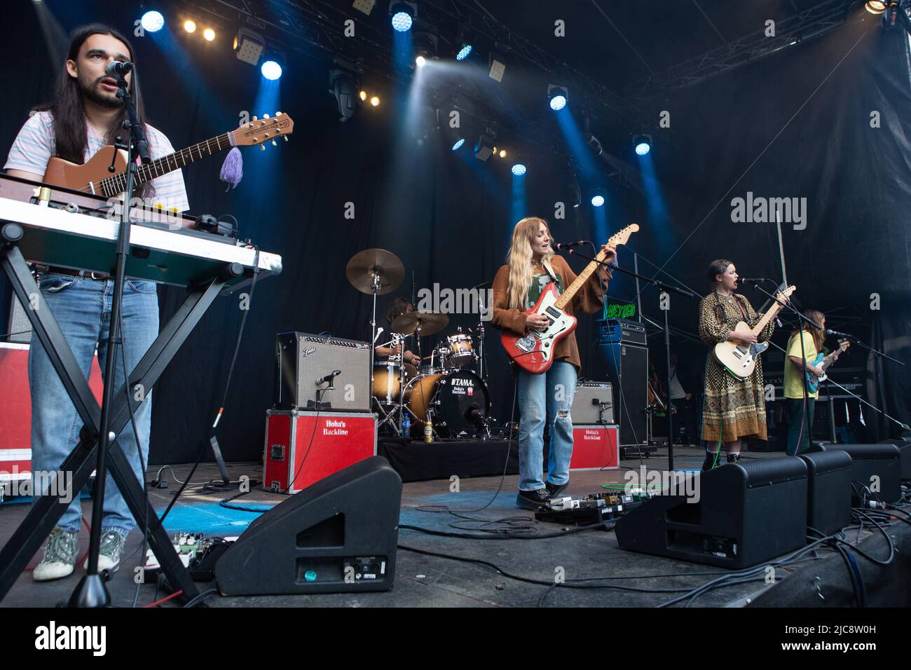 Oslo, Norway. 10th June, 2022. The British indie rock band Wet Leg ...