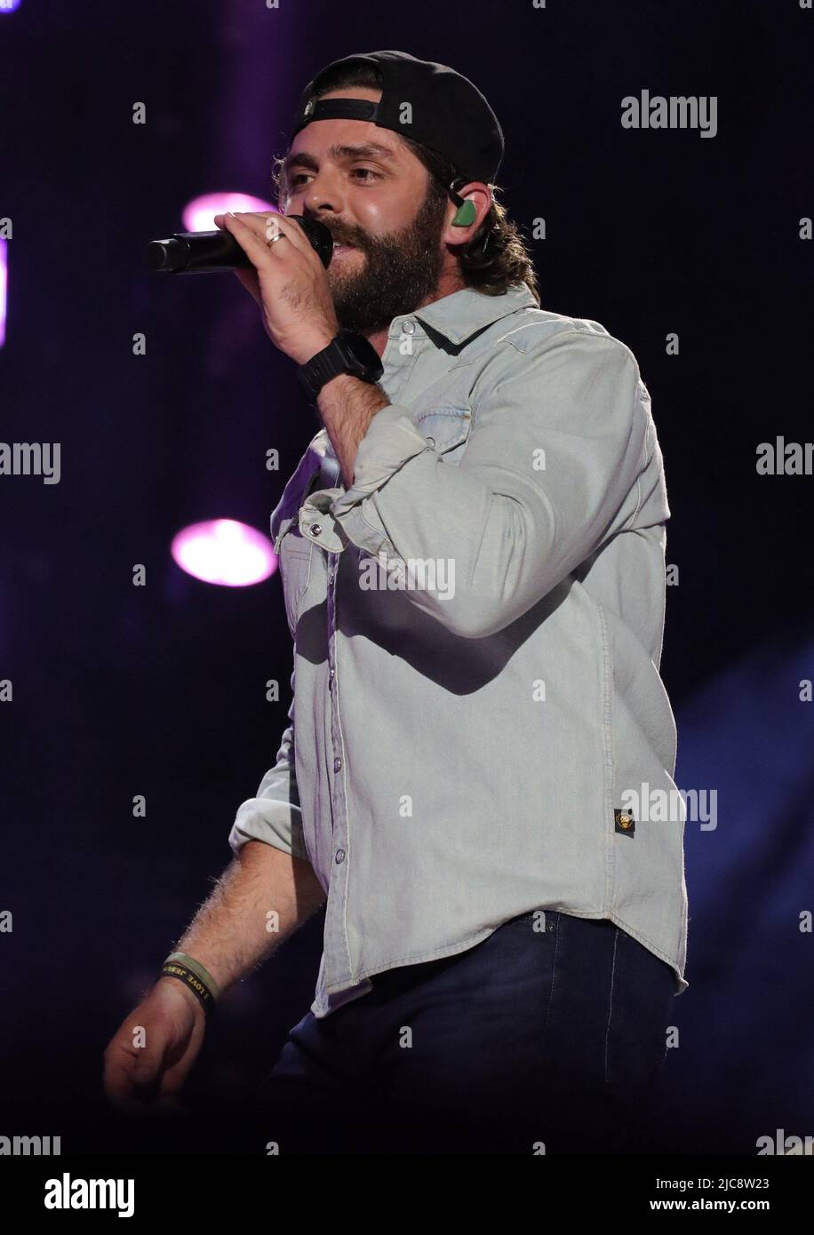 Nashville, TN, USA. 10th June, 2022. Thomas Rhett on stage for CMA Fest ...
