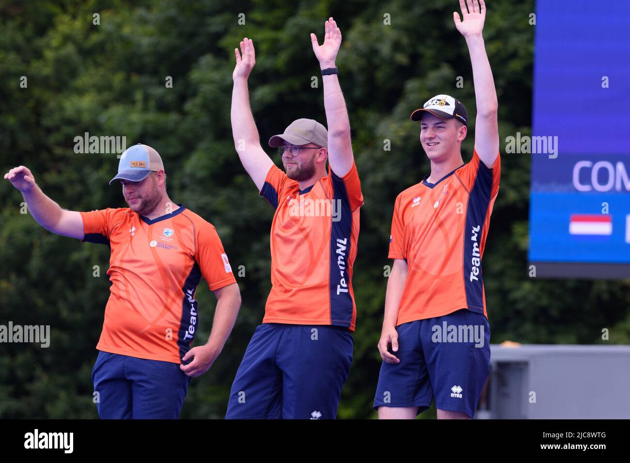 Silver medal winner Netherlands with Sil Pater, Mike Schloesser and ...