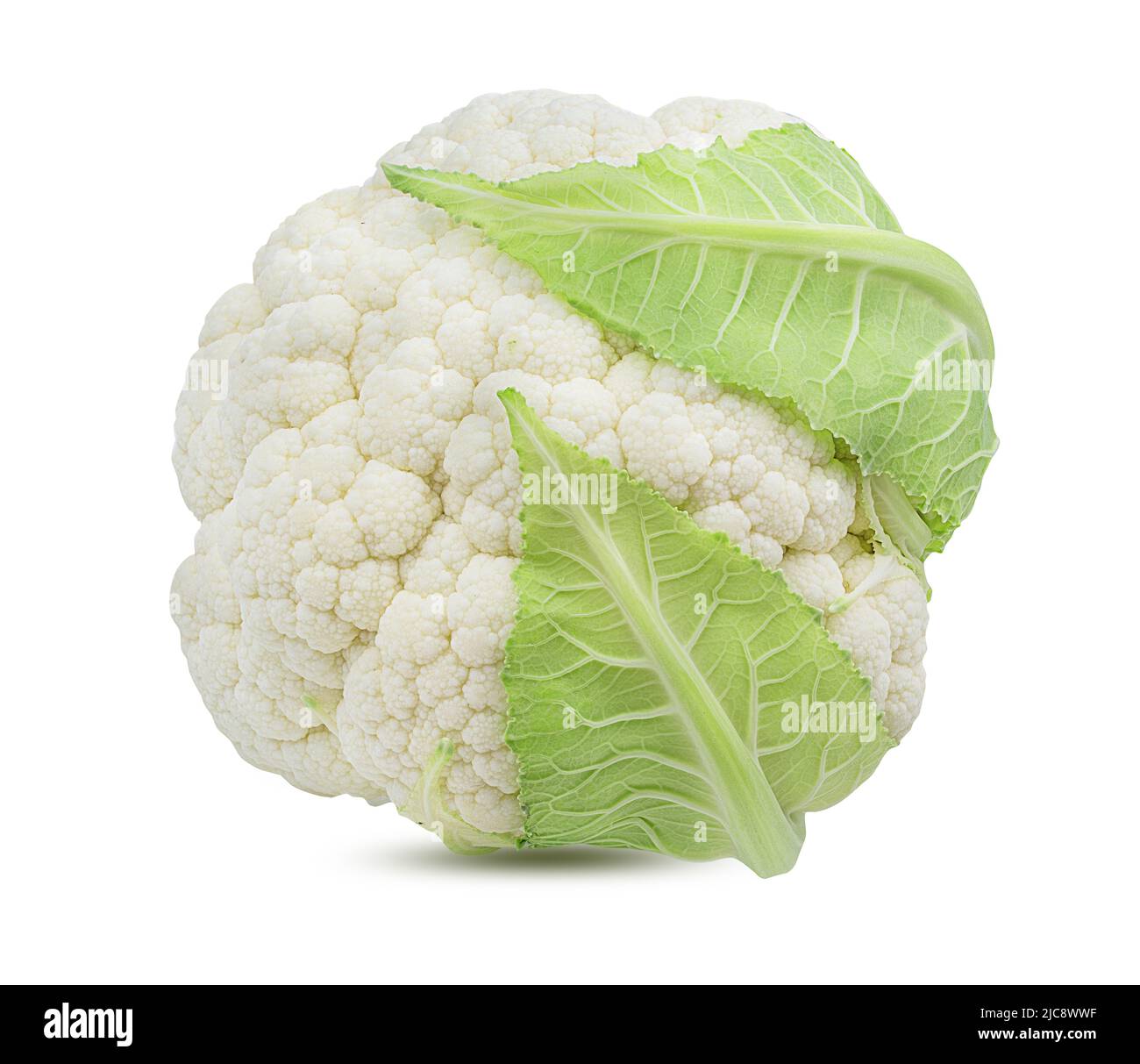 cauliflower isolated on a white background Stock Photo - Alamy
