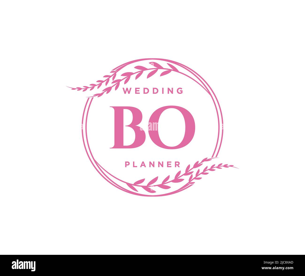BO Initials letter Wedding monogram logos collection, hand drawn modern ...