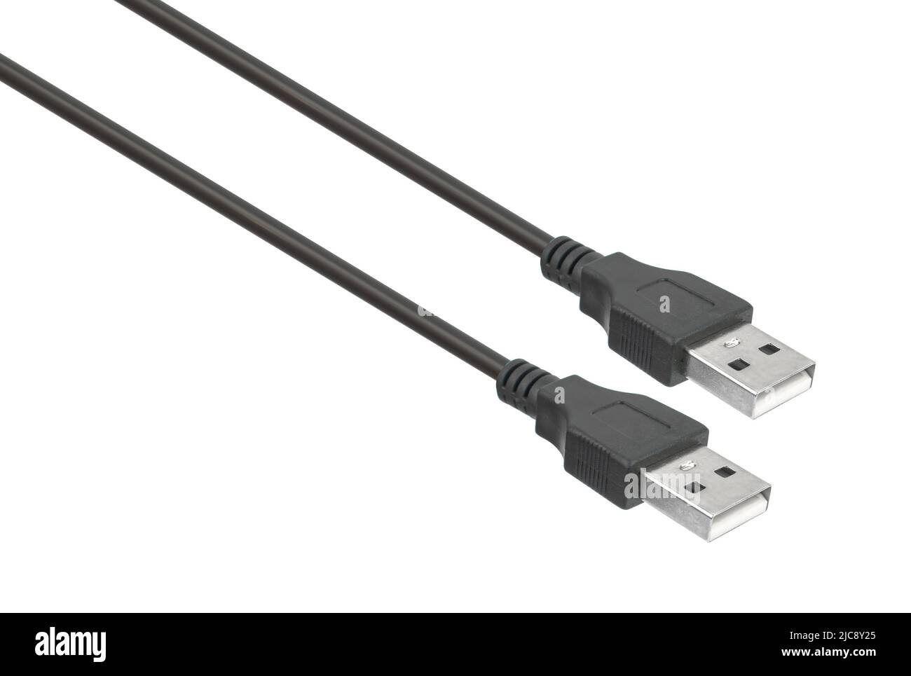 USB connector, USB with cable isolated on white background Stock Photo ...