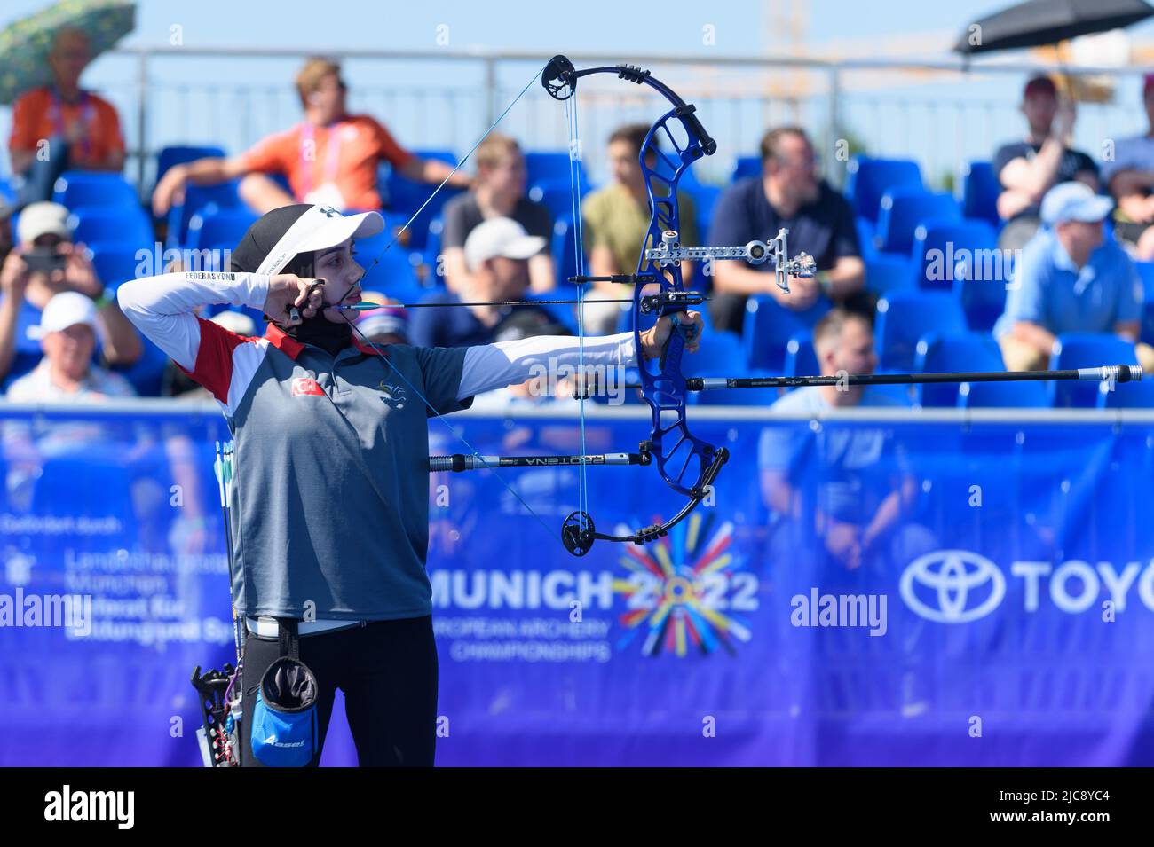 Ayse Bera Suzer (Compound Women Team Turkey) during the compound finals ...