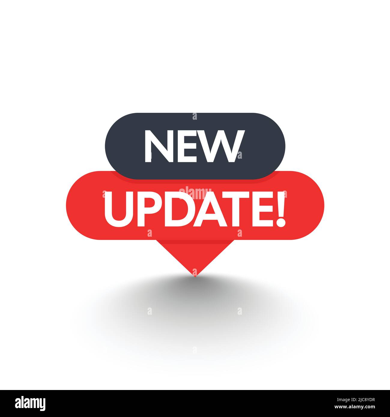 Update software icon in flat style. System upgrade notification vector ... Update software icon in flat style. System upgrade notification vector ...