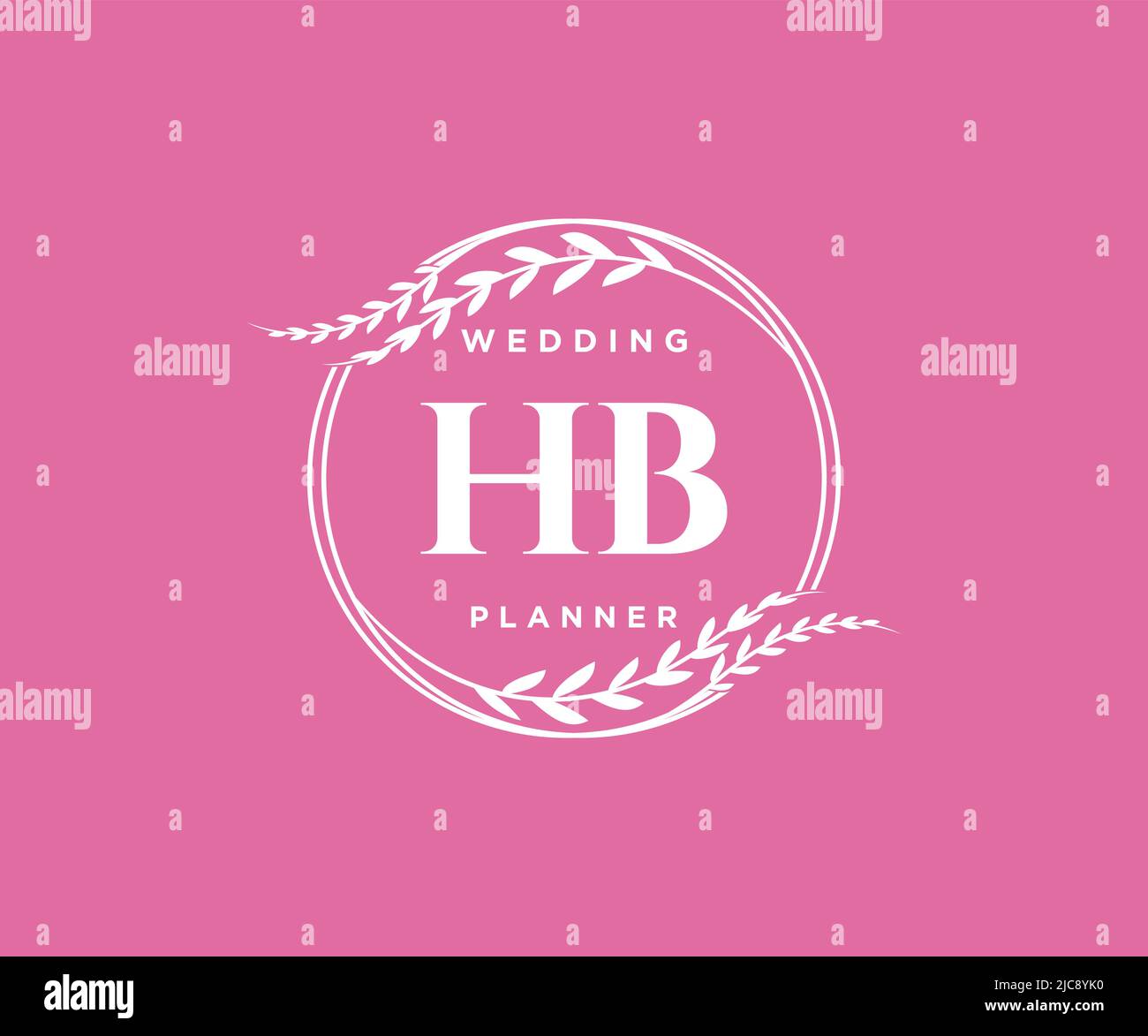 HB Initials letter Wedding monogram logos collection, hand drawn modern ...