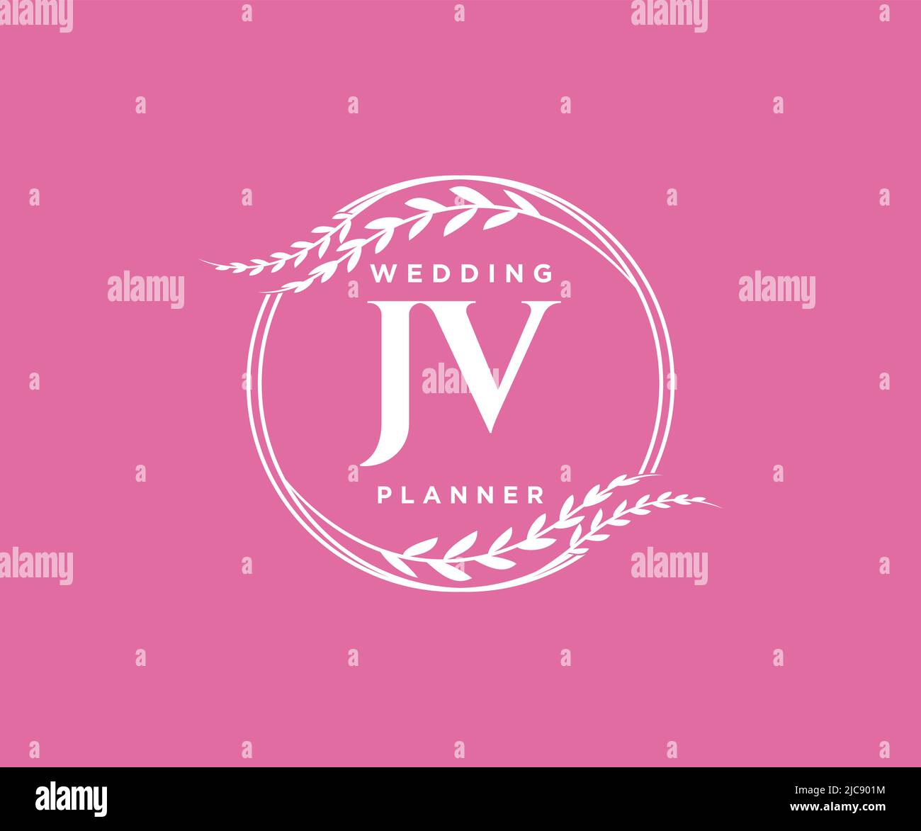JV Initials letter Wedding monogram logos collection, hand drawn modern ...