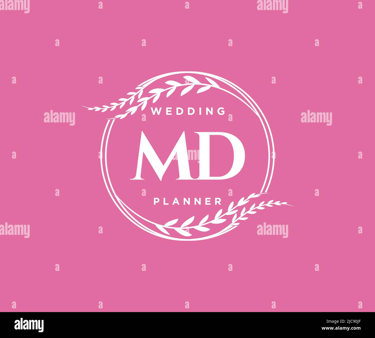 MD Initials letter Wedding monogram logos collection, hand drawn modern ...