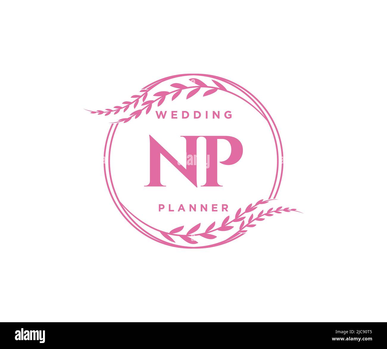 NP Initials letter Wedding monogram logos collection, hand drawn modern ...