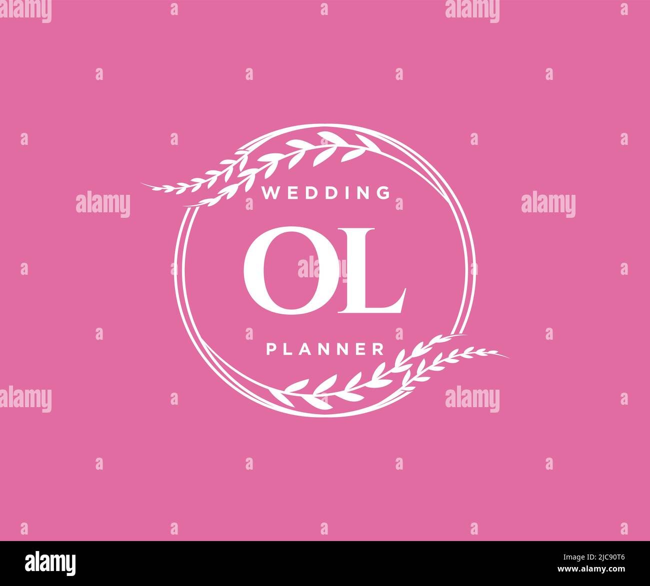 OL Initials letter Wedding monogram logos collection, hand drawn modern ...