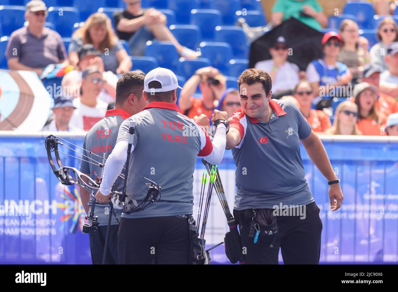 Batuhan Akcaoglu (Compound Men Team Turkey) during the compound finals ...