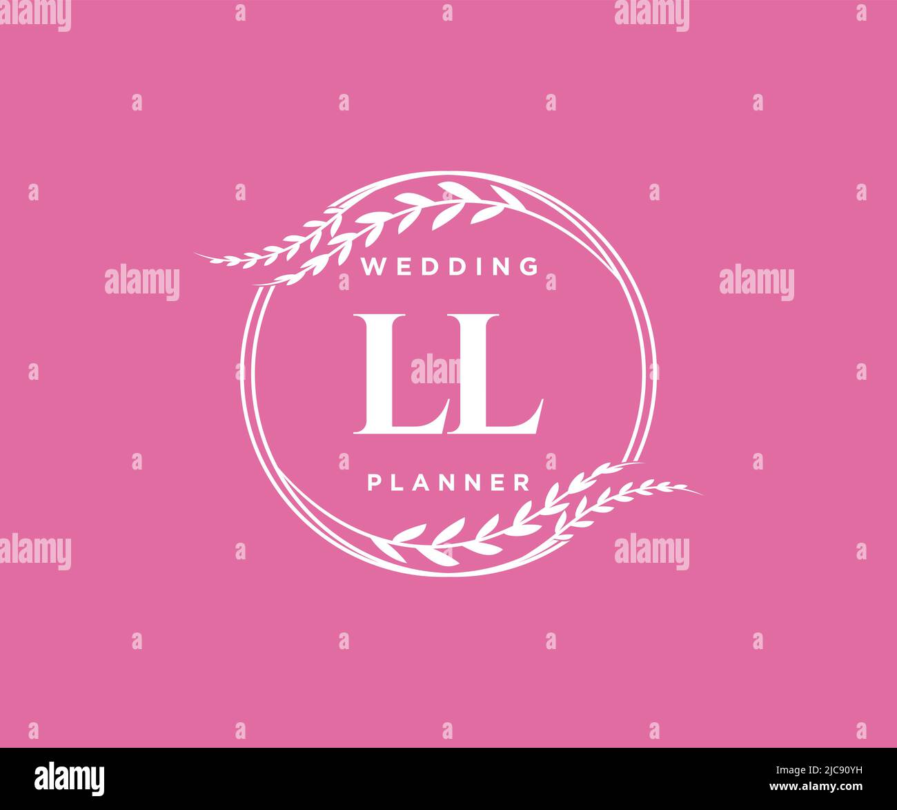 LL Initials letter Wedding monogram logos collection, hand drawn modern ...
