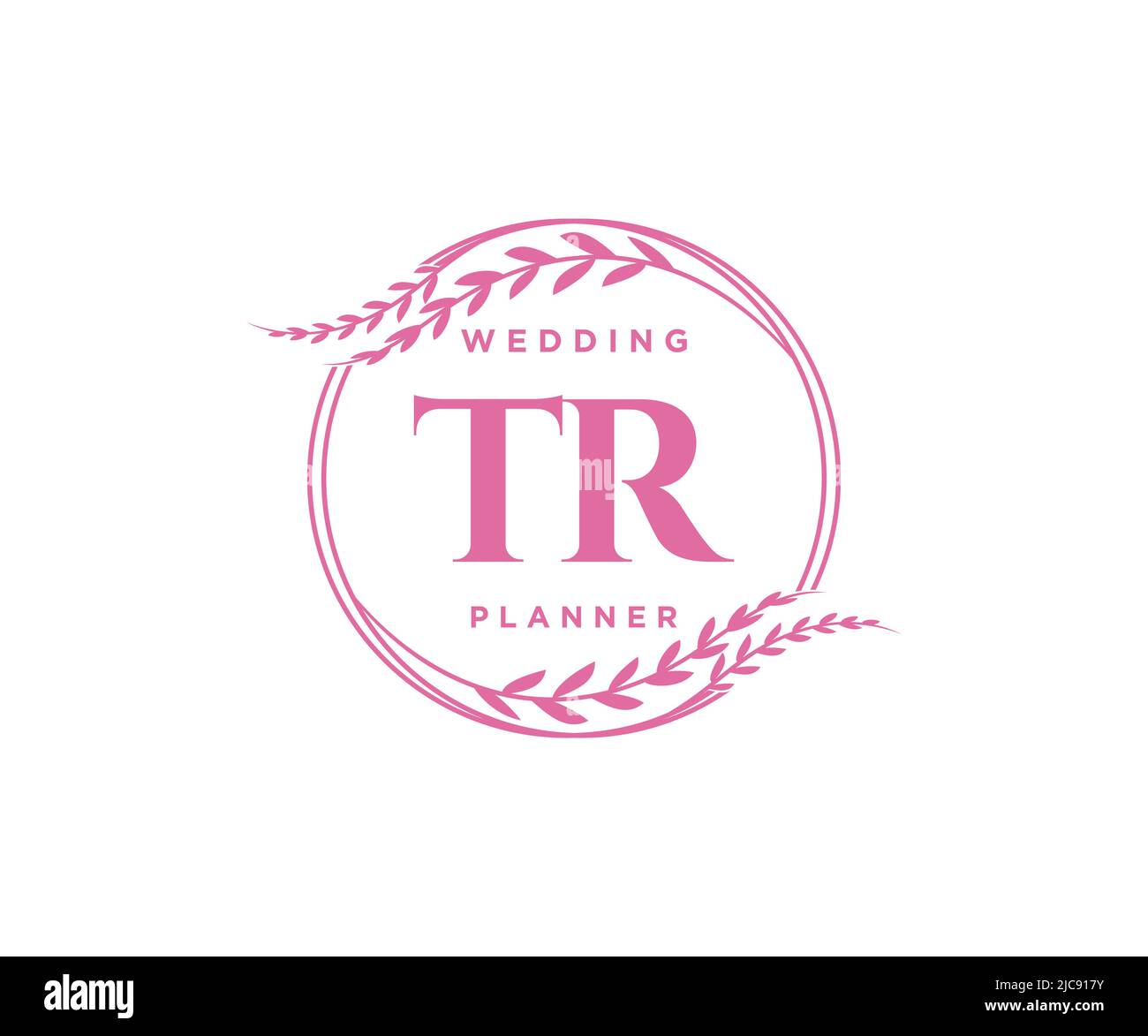 TR Initials letter Wedding monogram logos collection, hand drawn modern ...