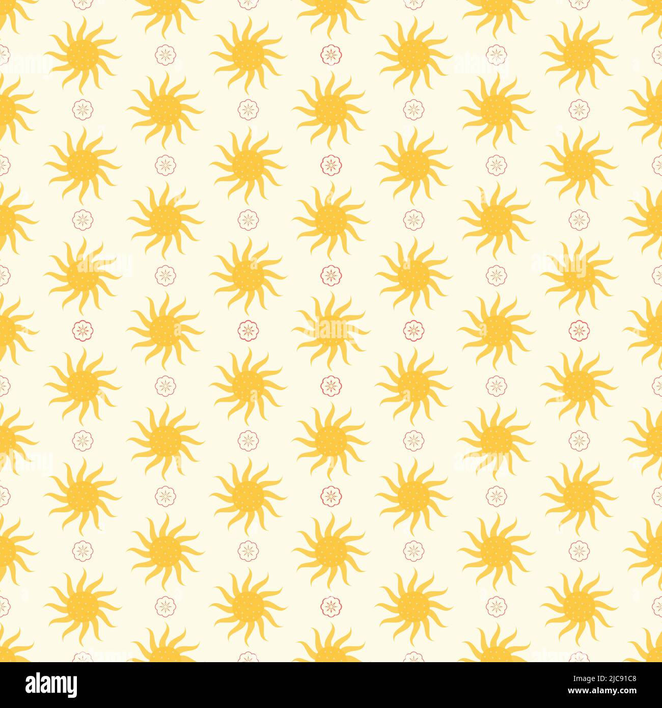 Sunny flower border Stock Vector Images - Alamy