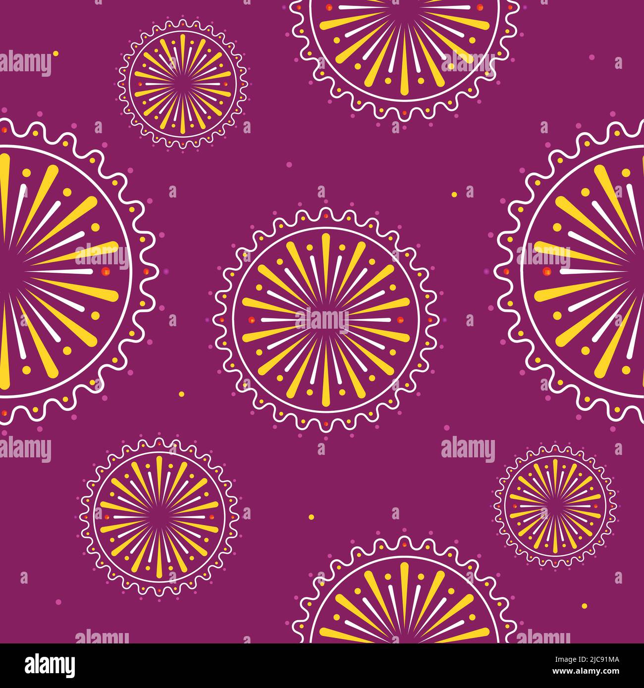 Fireworks continuous background pattern Stock Vector Images - Alamy