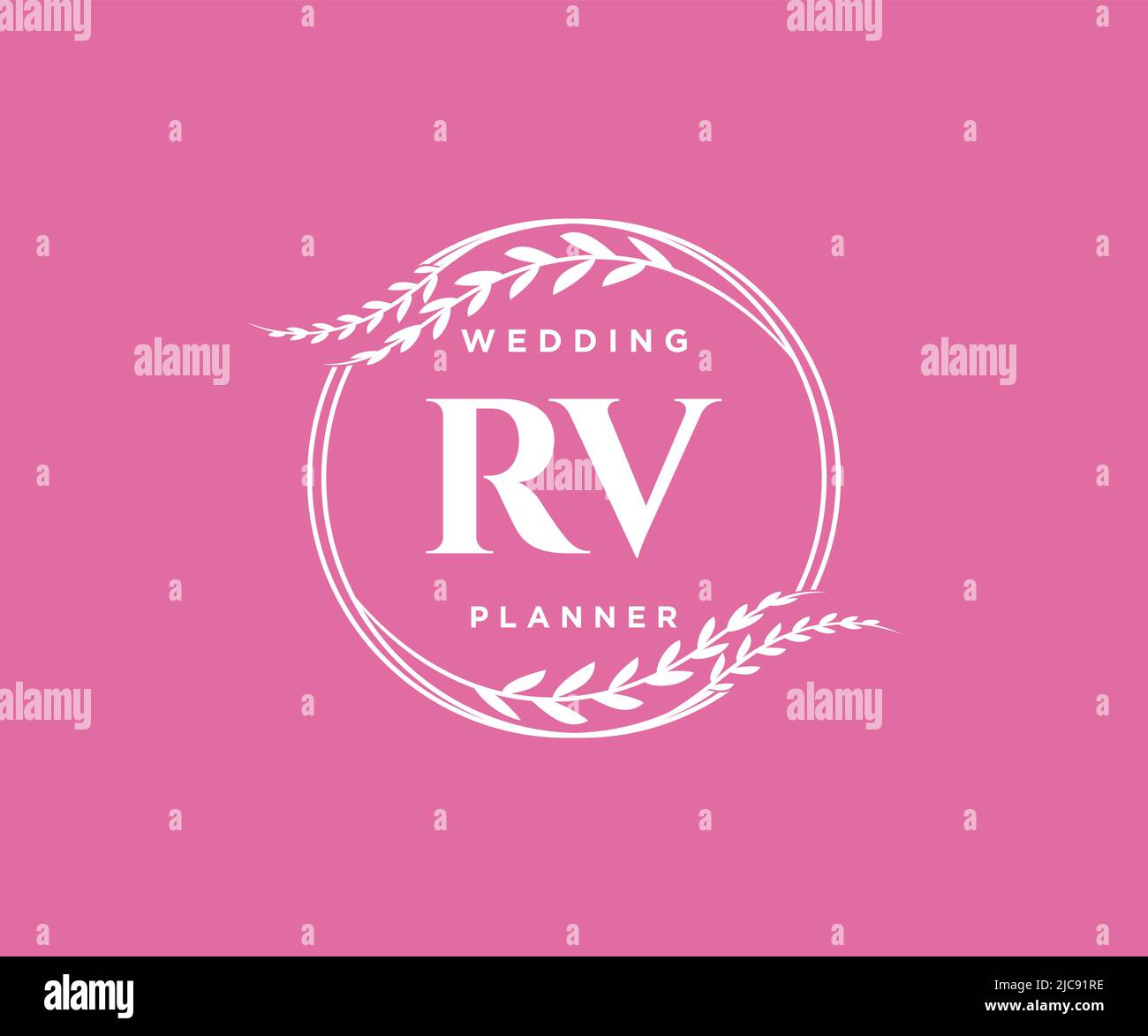 RV Initials letter Wedding monogram logos collection, hand drawn modern ...