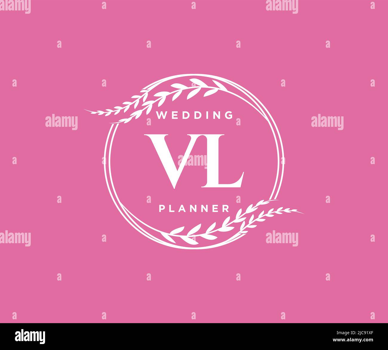 VL Initials letter Wedding monogram logos collection, hand drawn modern ...