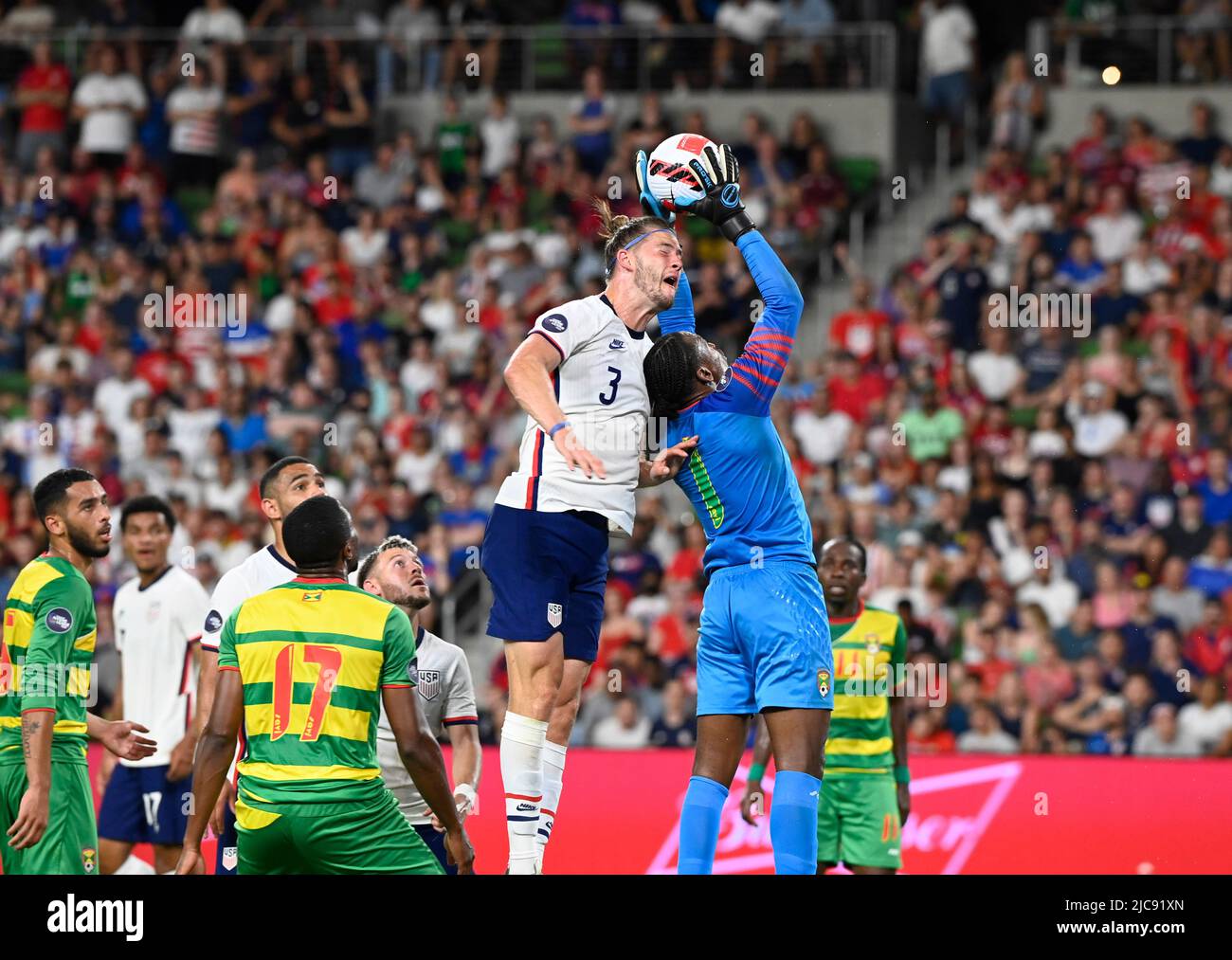 Austin, Texas USA, 10th June: 2022. USA's WALKER ZIMMERMAN (3) tries a ...