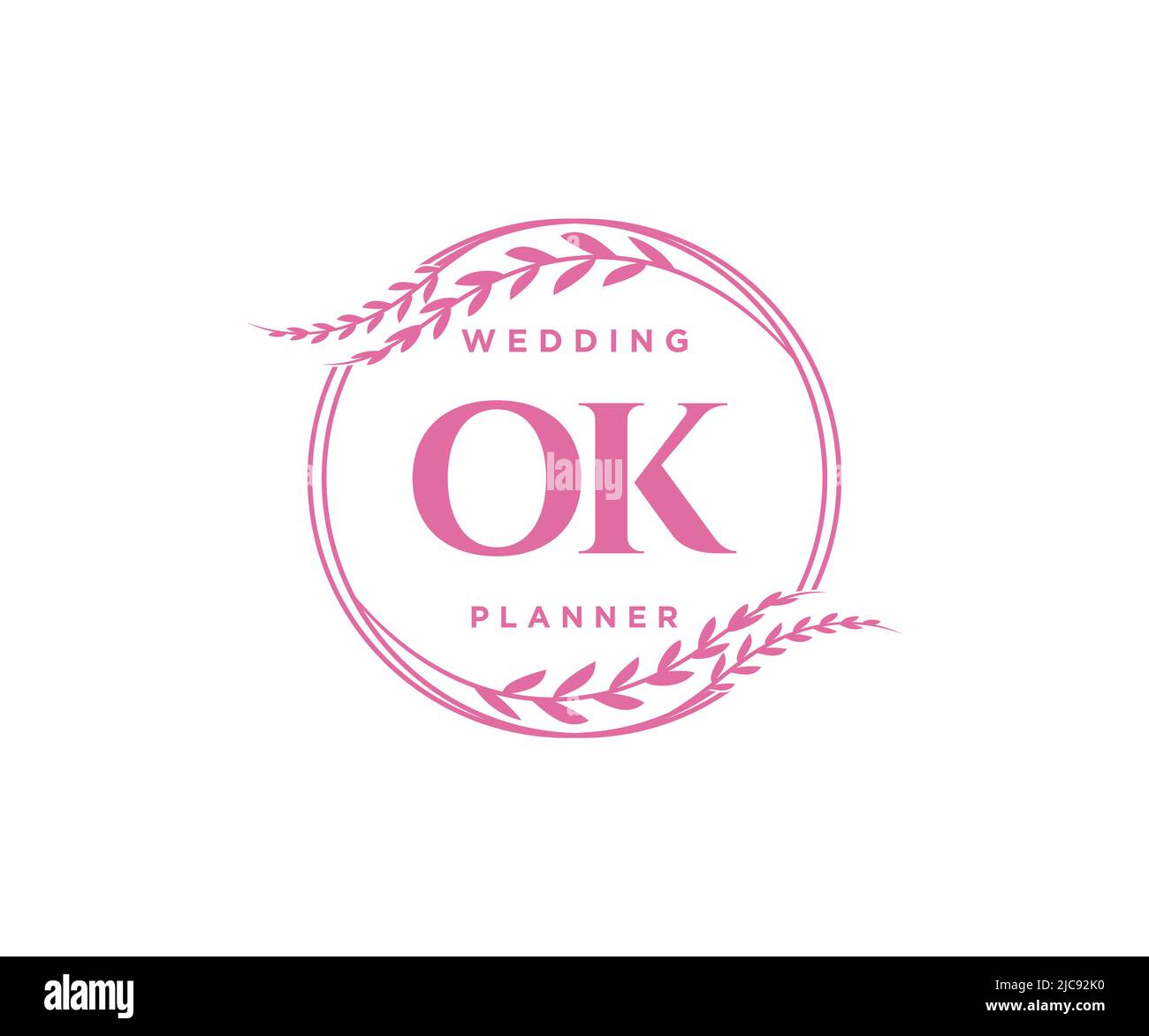 OK Initials letter Wedding monogram logos collection, hand drawn modern ...