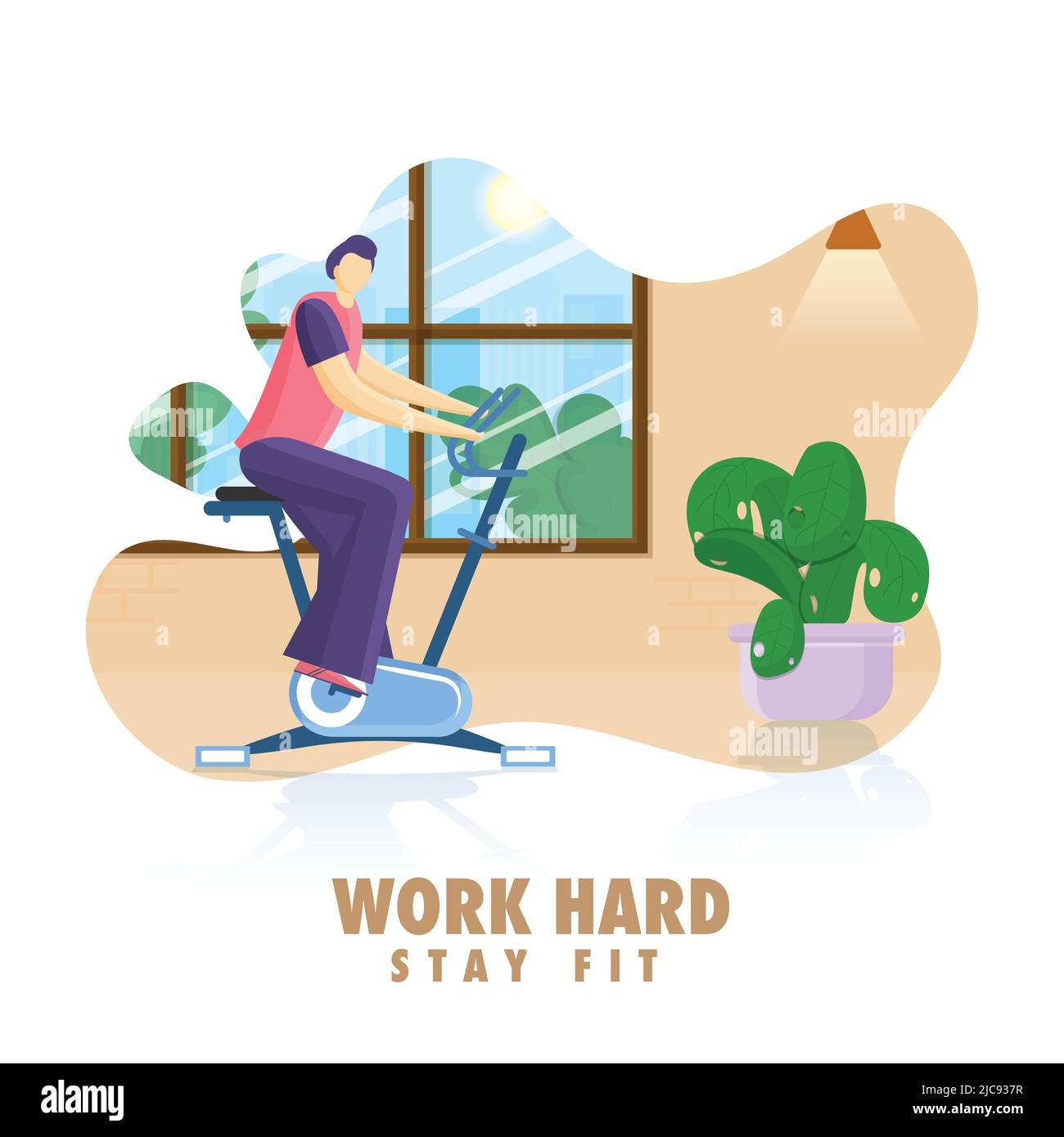 Exercise machine hard Stock Vector Images - Alamy