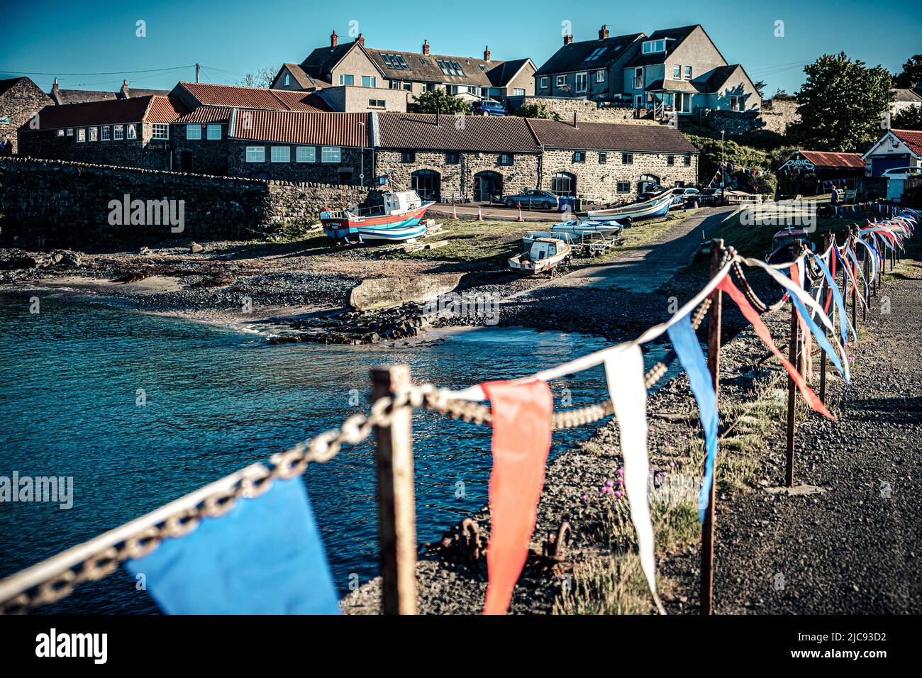 Craster Harbour, Northumberland, England Stock Photo - Alamy