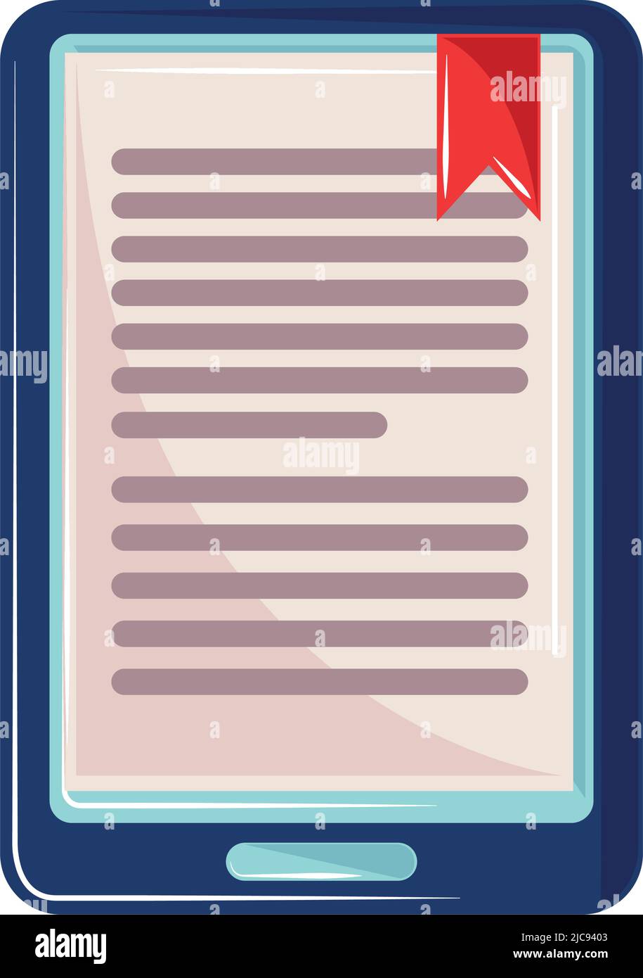 ebook bookmark mobile Stock Vector Image & Art - Alamy